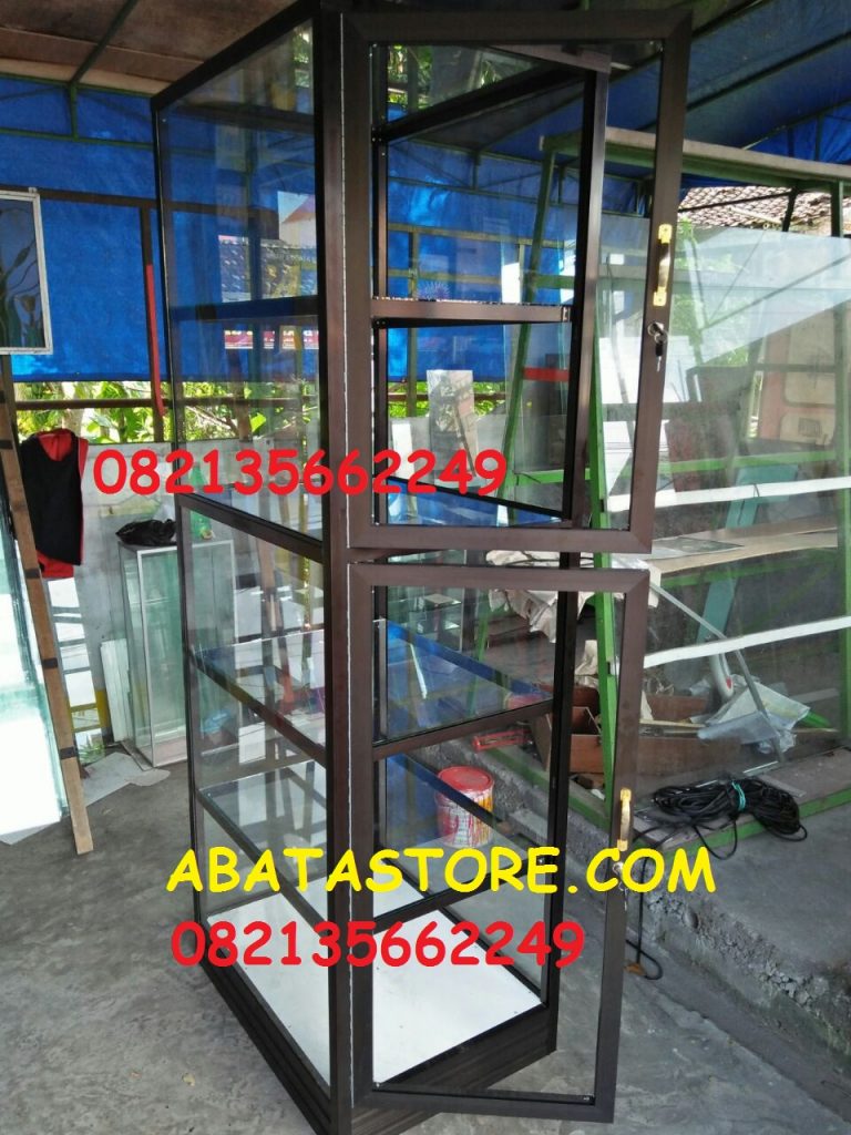 JASA ETALASE JOGJA BANTUL SLEMAN ALMARI ALUMUNIUM KACA | service ...